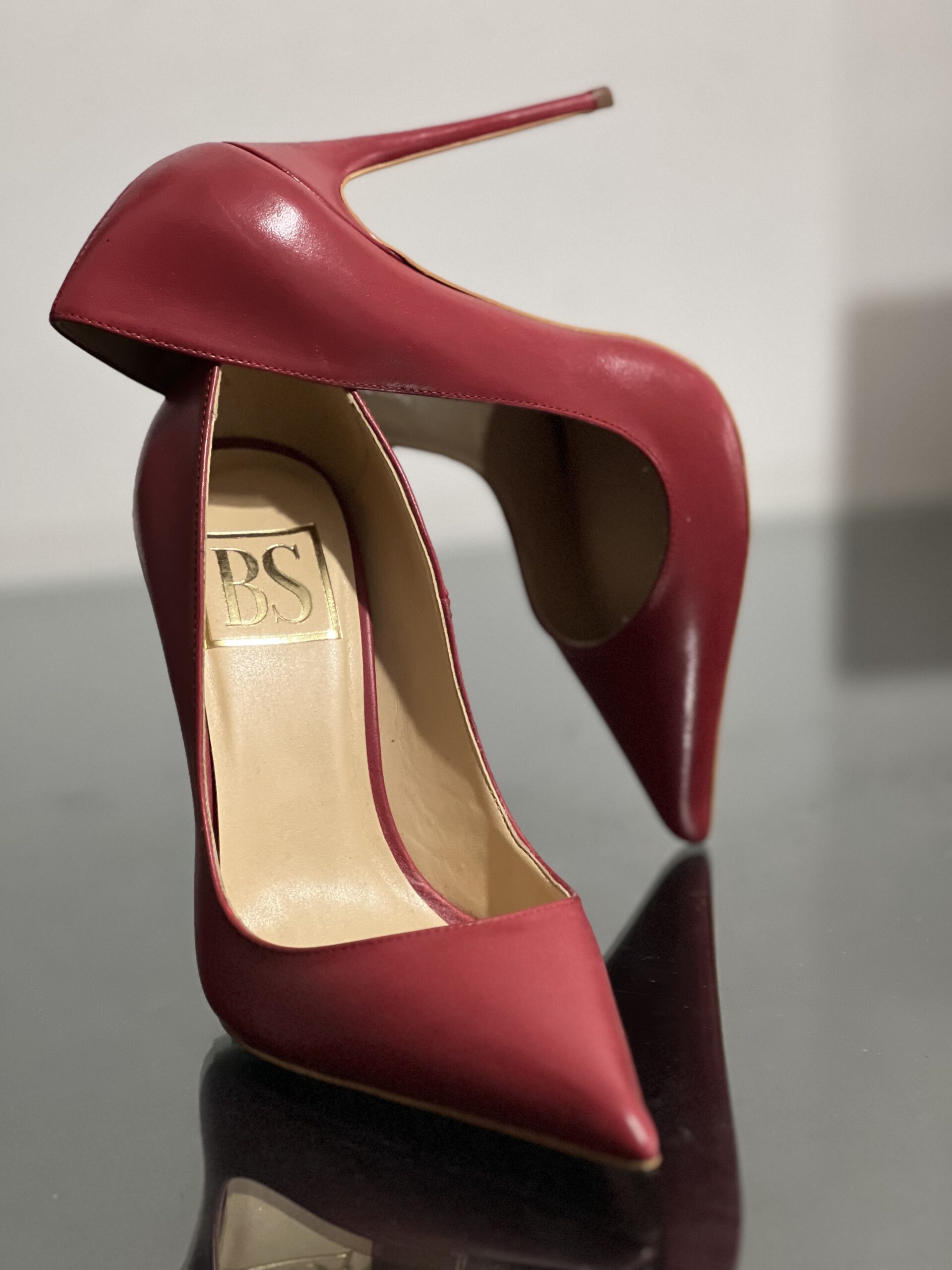 Scarpin Vermelho Vinho Matte - BS BRUNA SILVERIO